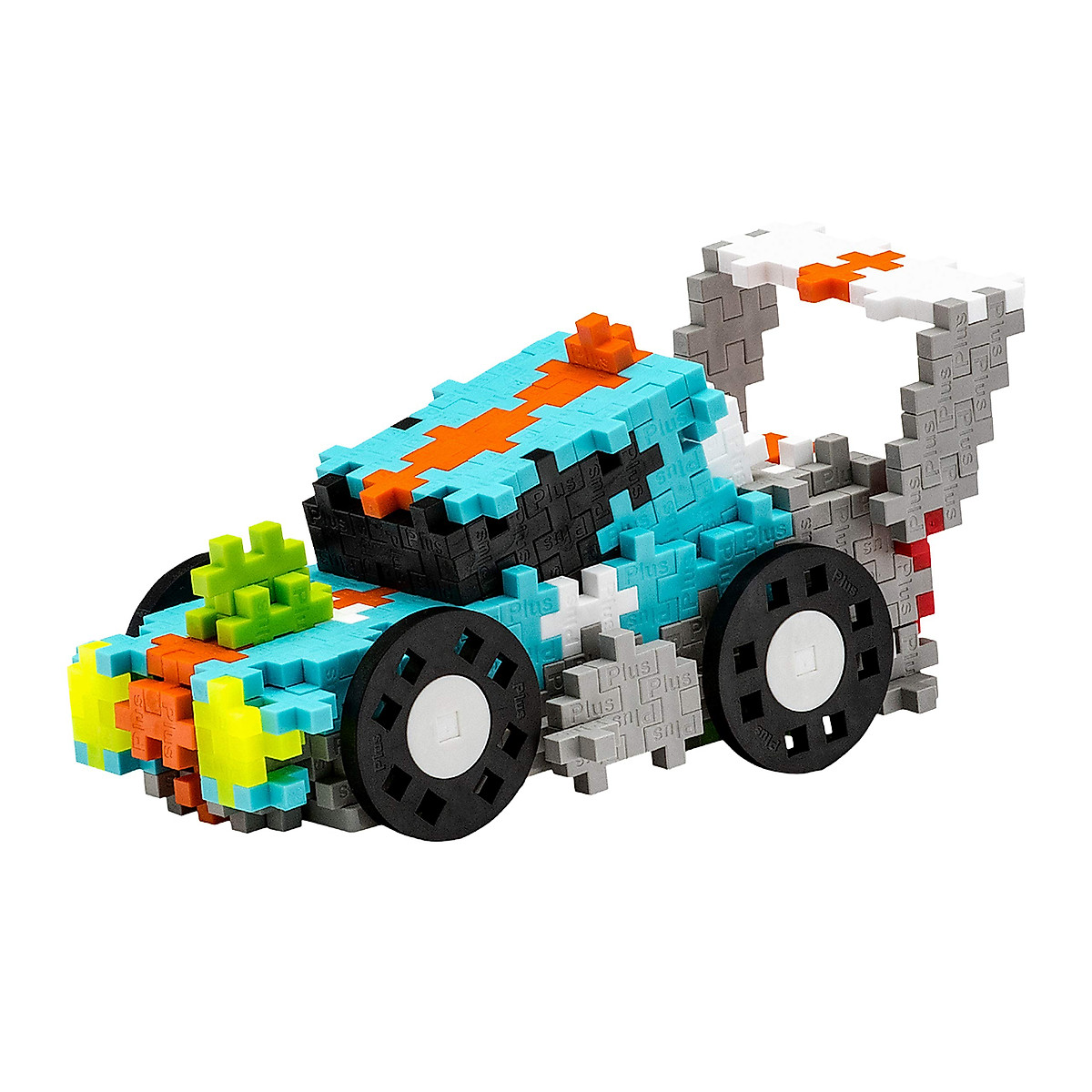 PLUS PLUS - GO! Street Racing Super Set - 900 Pieces - Model Vehicle Building Stem/Steam Toy, Interlocking Mini Puzzle Blocks for Kids