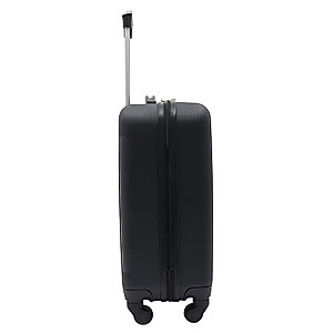Travelers Club Cosmo Hardside Spinner Luggage, Black, Carry-On 20-Inch