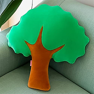 AZCHEN Decorative Leaf Pillow Green Leaf Pillow Cute and Funny Pillow Sofa Bedroom Throw Pillow (50 CM, Green 1)