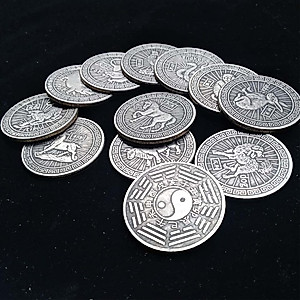 Kocreat Constellation Star Sign Chinese Zodiac Sign Lucky Coin Morgan Coin Freedom Hobo Coin Souvenir Coin Challenge Coin Antique Coins Replica Collection Rat