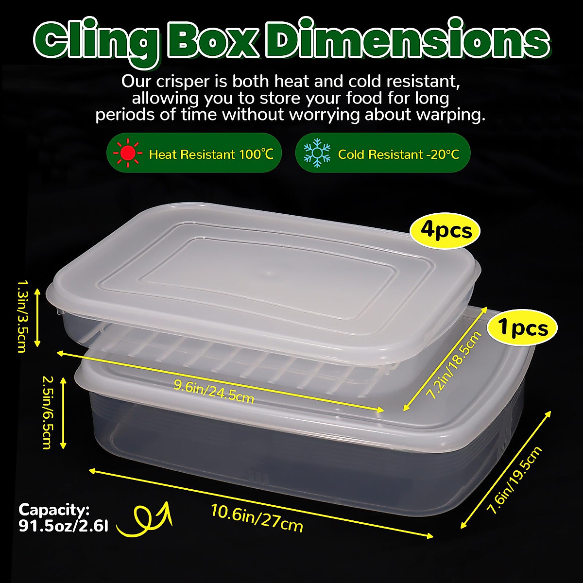 5 Pack Bacon Container for Refrigerator Airtight, Stackable Deli Meal Prep Containers with Lid, Bacon Keeper Holder Saver Box, Plastic Cold Cuts Storage Container Freezer Fridge (Rectangular)