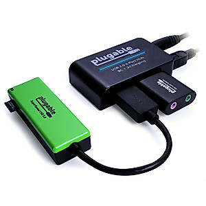 Plugable USB 2.0 4-Port High Speed Hub with 12.5W Power Adapter, Driverless