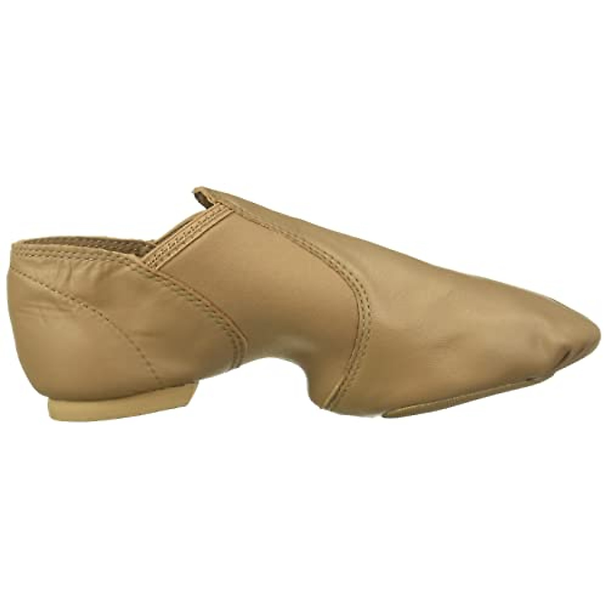 Capezio Women's E-Series Jazz Slip On Shoe, Caramel, 11
