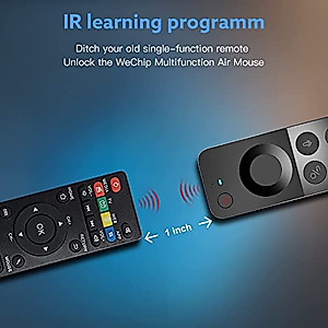 WeChip W3 Air Mouse Universal Voice Remote Control with Keyboard for Nvidia Shield/Android TV Box/PC/Laptop/Projector/HTPC/Media Player