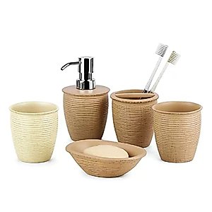 WYKDD Bathroom Amenities Set Resin European Style Bathroom Set Toiletries Set