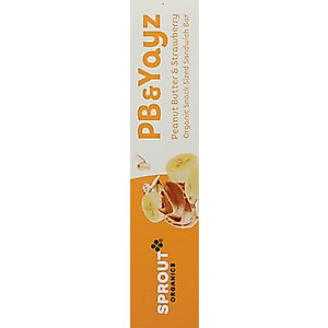 Sprout Organics PB & Yayz Sandwich Bars Peanut Butter & Banana, Organic Gluten Free Toddler Snack