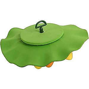 Artificial Floating Foam Lotus Flower with Water Lilys Pad Ornanments, Lifelikes Fake Lotus Flowers for Patio Pond Pool Fish Tank Aquarium Home Garden Wedding Party Special Event Decoration, 1PC