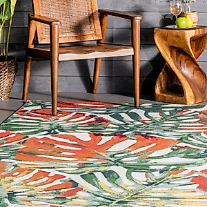 nuLOOM Contemporary Floral Janice Area Rug, 9x12, Multi