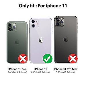 OOK Compatible with iPhone 11 Case Cute Cow Print Fashion Slim Lightweight Camera Protective Soft Flexible TPU Rubber for iPhone 11 with [Screen Protector]-Green