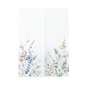 Puremigo 50 Pack Wildflower Printed Pre-Folded Vellum Jackets for 5x7 Invitations - 115GSM Vellum Paper 5x7 Jackets - Vellum Wedding Invitations Wraps - Transparent Wedding Invitations Jacket