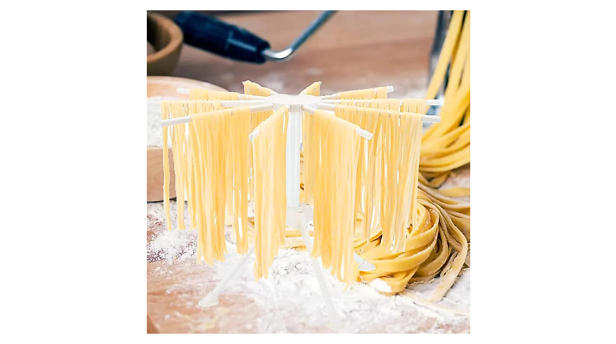 HOUPDA Pasta Drying Rack - Collapsible, Space-Saving Noodle Stand
