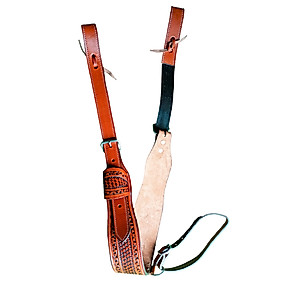 RAAVILS Western Horse Leather Complete Flank Cinch Set Rear Flank Back Cinch Girth Saddle Billets TACK Horse Cinche Billet