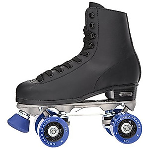 CHICAGO Skates Premium Black Quad Roller Skates for Boys and Men Beginners Classic Adjustable High-Top Design for Indoor or Outdoor Skates and Roller Derby