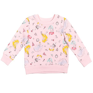 Disney Princess Mulan Cinderella Belle Toddler Girls Sweatshirt Mulan, Cinderella, Belle, Ariel 2T