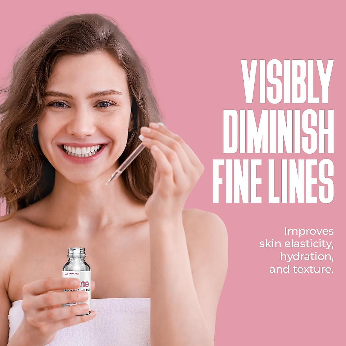 Mandelic Acid 40% AHA Liquid Exfoliant - Gentle Exfoliating Mandelic Acid Peel for Acne Scars, Folliculitis, Dark Spots & Blackheads - Pore Minimizer Chemical Peel for a Glow Up, 1 Fl Oz