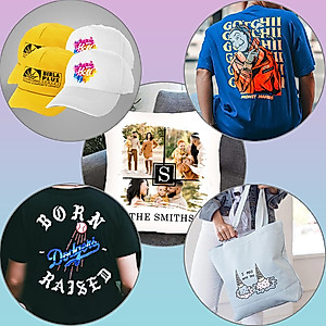 Heat Press Transfer Printable and Cutting PU Vinyl Film White 24" x50ft/roll for All Color T-Shirt,it is Suitable for eco-Solvent,Latex,UV Inkjet Printers