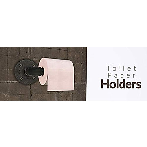 Black Iron Malleable Pipe Cap Fittings 1/2 Inch Threaded Pipes Nipples Caps - DIY Pipe Furniture - Industrial Piping - Plumbing Supplies 10 Pack