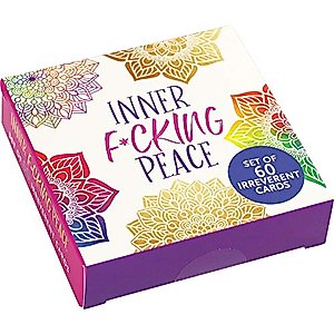 Inner Fucking Peace Motivational Card Deck (60 Pack)