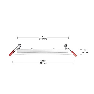 Globe Electric 50069 Wi-Fi Smart 6" Ultra Slim LED Recessed Lighting Kit 2-Pack, No Hub Required, Voice Activated, 12 W, Multicolor Changing RGB, Tunable White 2000K - 5000K, 800 Lumens, Wet Rated