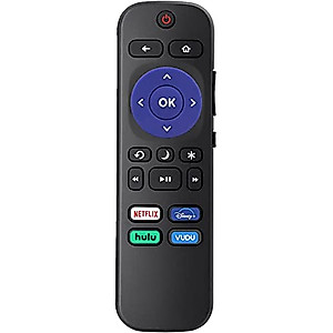 Amtone Replacement Remote Control for Onn Roku Smart Soundbar 100002421 Build-in Netflix Disney Plus Hulu Vudu Hot Keys