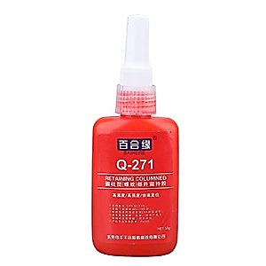 ViaGasaFamido Threadlocker Adhesive Red Threadlocker Sealer 50g Sealing Glue Metal Glue Screw Glue Repair for Thread Fastening Sealing Flange Hoses