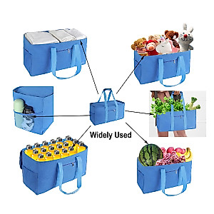 CACTIYE Reusable Grocery Shopping Bag Moving Bags for Space Saving Moving Storage For Beach, Pool, Laundry, Car Trunk