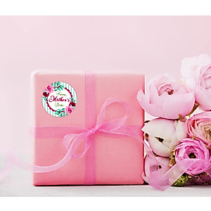 FLYAB Happy Mother's Day Labels Stickers,1.5" Flowers Mother's Day Gift Tag Stickers,Farmhouse Mother's Day Gift Labels for Gift Wrap Box Envelope Seals Card Party Favor,36PCS