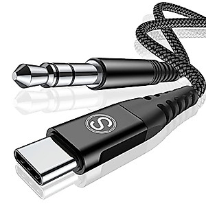 sweguard USB C to 3.5mm Audio Aux Jack Cable 6.6ft, Type C Adapter to 3.5mm Headphone Car Stereo Aux Cord for iPad Pro Air 4 5 Mini 6, Samsung Galaxy S23 S22 S21 S20 S10 9 8 Note 20 10 Z fold Pixel