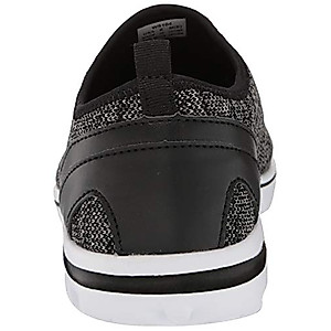 Propét Women's TravelActiv Slip-On Sneaker, Black Heather, 7 Wide US