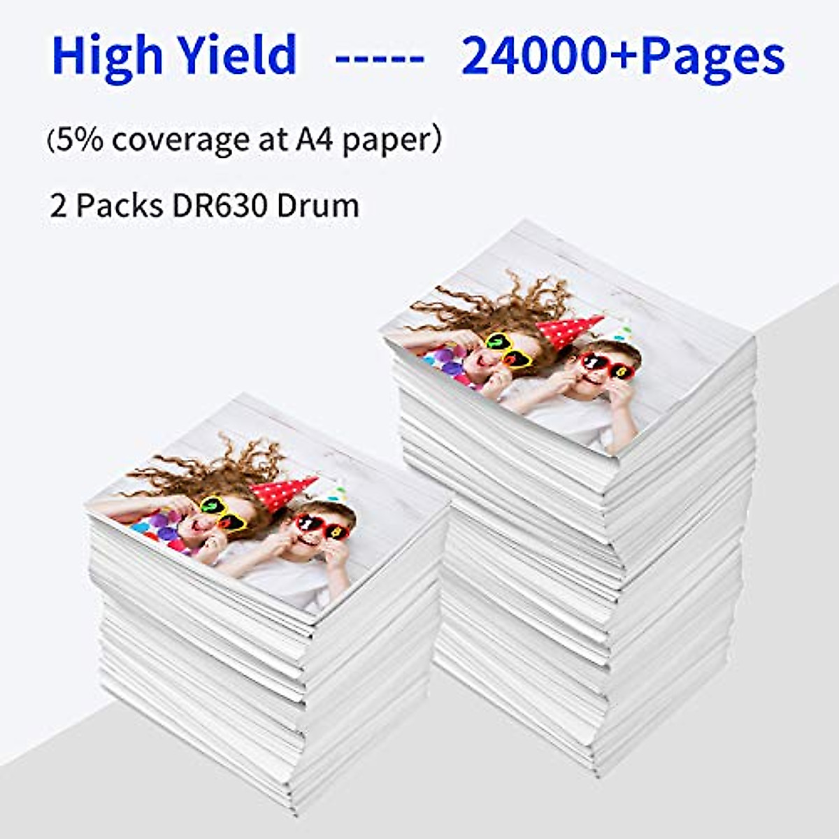 JetSir Compatible Drum Unit Replacement for Brother DR630 DR-630 DR 630,Use for Brother TN660 TN630 for HL L2300D L2340DW L2380DW L2360DW L2320 DCP L2540DW L2520DW MFC L2700DW L2720DW L2740DW Printer