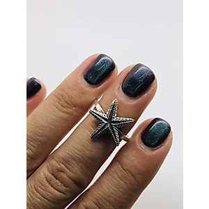 Starfish Ring 925 Sterling Silver Vintage Boho Chic Animal Sea Jewelry (8)