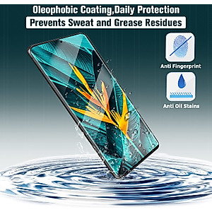 [2+2 Pack] S21 Ultra 5G Glass Screen Protector, HD Clear 9H Tempered Glass Scratch Resistant, Fingerprint Unlock, 3D Curved, Bubble-Free for Samsung Galaxy S21 Ultra Glass Screen Camera Protector (6.8