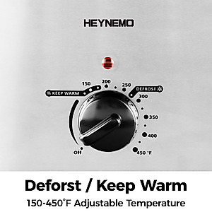 20qt Turkey Roaster Oven, 24lb Electric Roaster w/Self-Basting Lid and Removable Pan & Rack, 150°F-450°F Temperature Controls, Electric Roaster Oven for Roasting, Grilling, Baking，Easy Clean, Silver