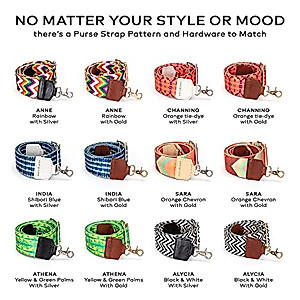 Earth Junky Replacement Crossbody Adjustable Shoulder Straps for Purses, Handbags & Guitars. Made from Recycled Bottles