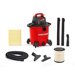 CRAFTSMAN CMXEVBE17590 9 Gallon 4.25 Peak HP Wet/Dry Vac, General Purpose Portable Shop Vacuum with Attachments