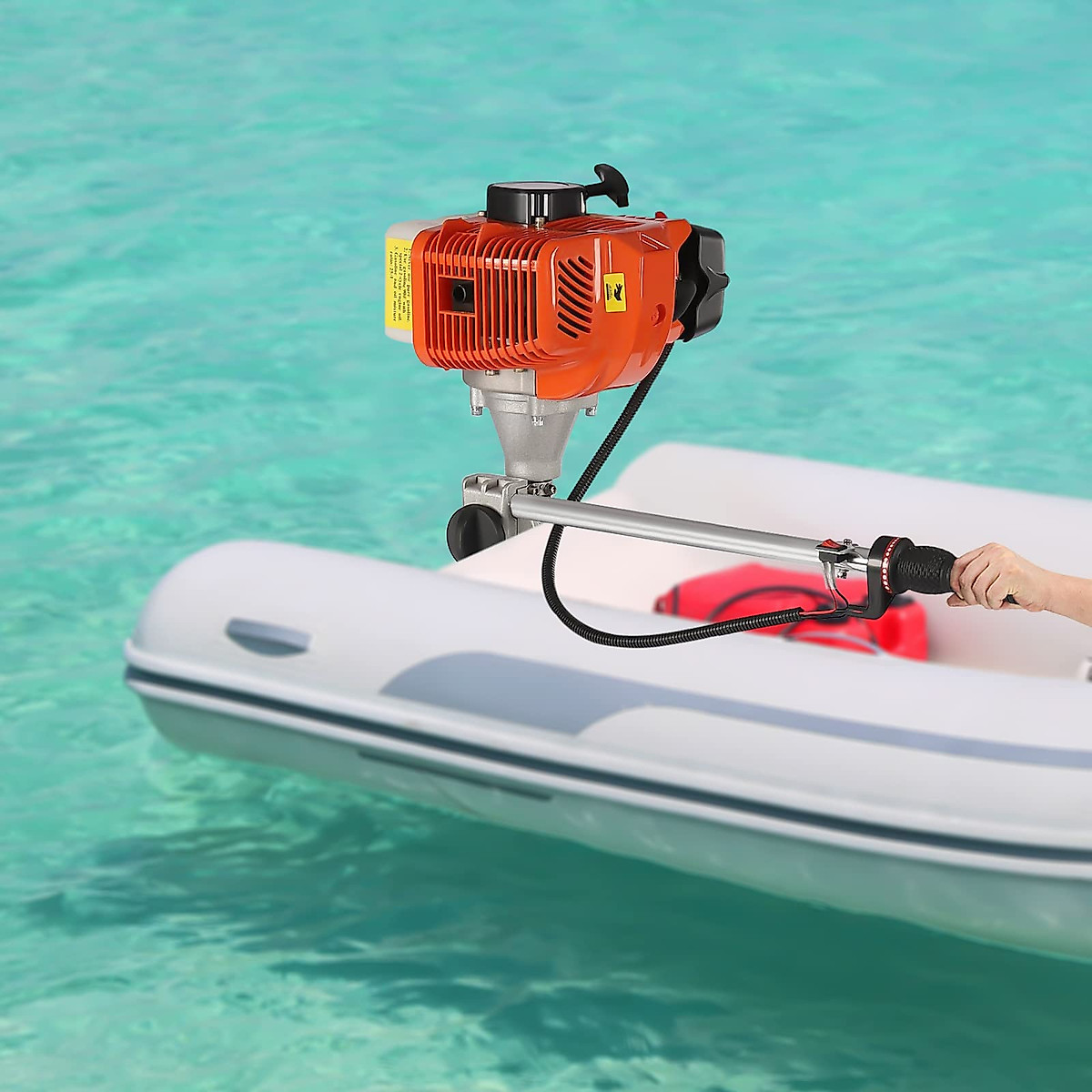 2.5 HP 2 Stroke Outboard Motor Engine, Superior Engine Outboard Motor, Inflatable Fishing Boat with Air Cooled for Small Boats of 2-2.5 Meters