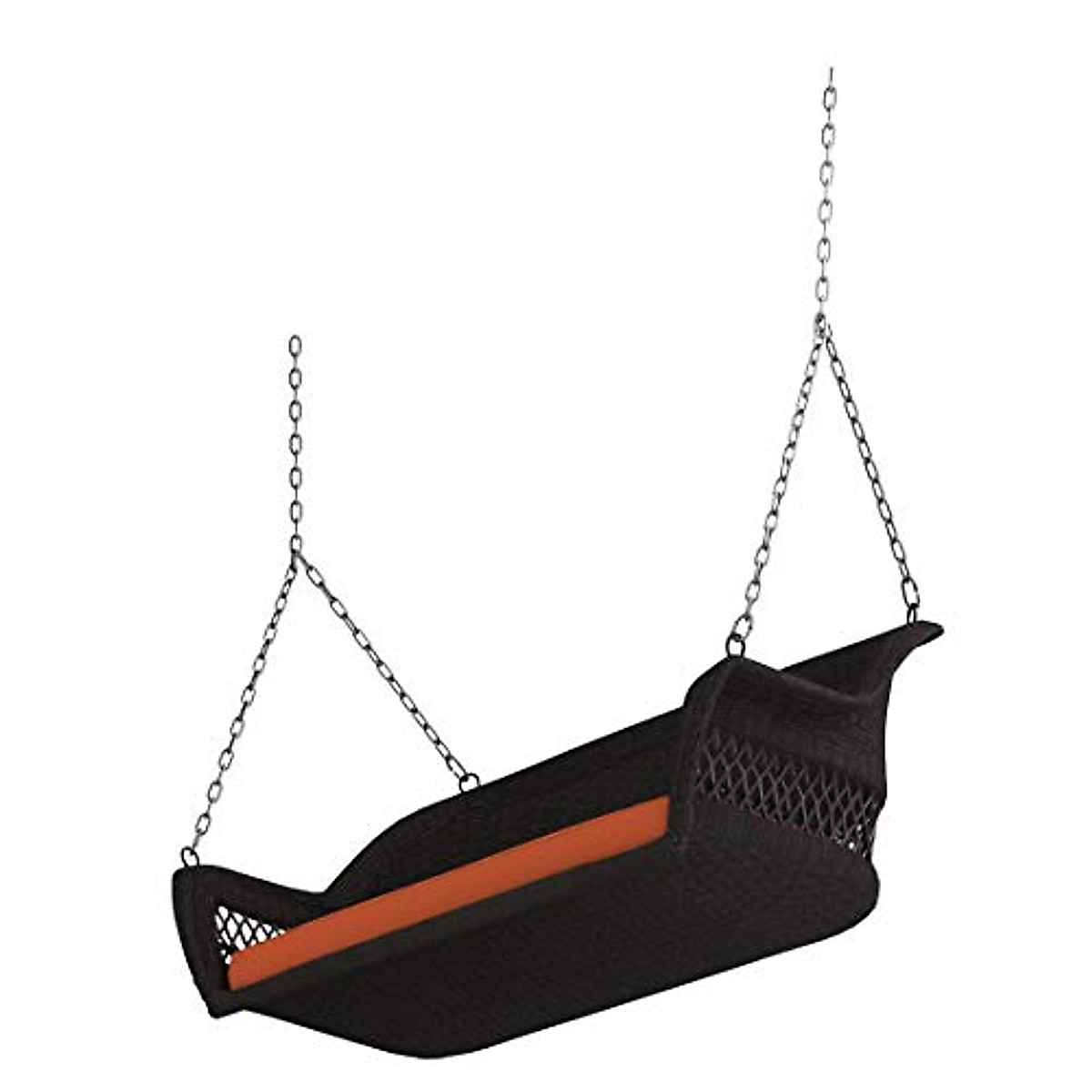 Jeco W00202S-A-FS016 Wicker Porch Swing, Espresso