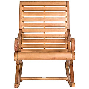 Safavieh Outdoor Collection Sonora Rocking Chair, Teak Brown