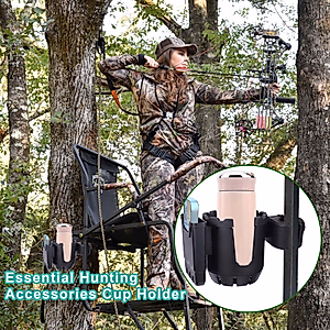 Vodolo Tree Stand Cup Holder - Tethered Saddle Hunting Platform System Kit - 1PCS