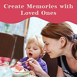 True Scoops 6-Pack Strawberry Ice Cream Mix. Makes 1 Pint of Premium, Homemade Ice Cream With an Electric Mixer. Made With Real Strawberries. Gluten-Free, Peanut-Free, and Kosher.