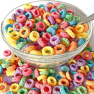 Cereal Candle with Spoon Like Fruit Loops Candle Bowl Gifts Fruit Fruity Scented Funny Novelty Food Cute Candles Fun Cool Cereal Bowl Candle