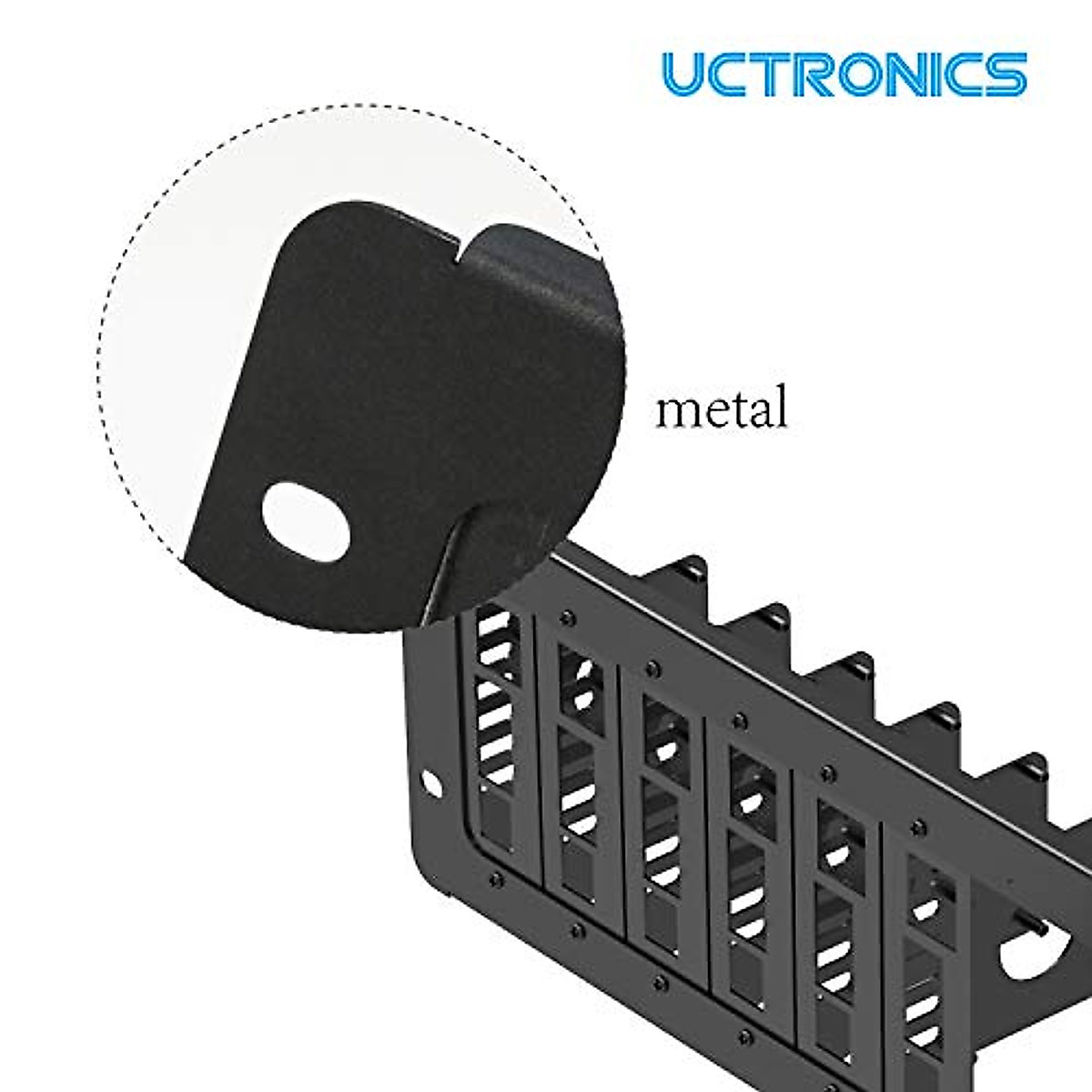 UCTRONICS 19 inch 3U Rack Mount for Raspberry Pi 4, with 8 Mounting Plates, Extendable to Support 12 Units of All Pi B/B+ Models