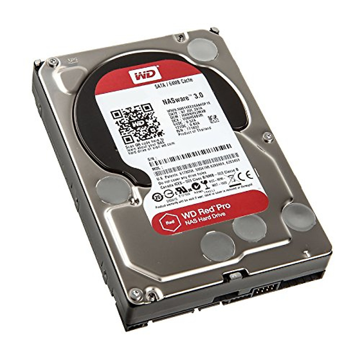 WD Red Pro 4TB NAS Hard Disk Drive - 7200 RPM SATA 6 Gb/s 64MB Cache 3.5 Inch - WD4001FFSX