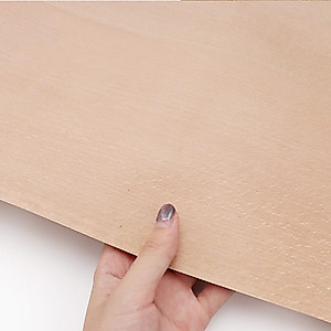 Aibote Natural Red Beech Wood Veneer Furniture Restoration Sheets(60x250CM) Wooden DIY Material for Speaker Showcase Cabinets Table Shelves Kitchen Hotel (Rift Cut)