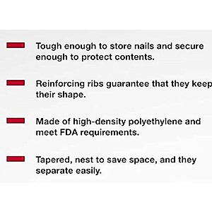 5 Gallon Plastic Buckets, Orange Color | 3 Pack | HDPE Plastic | Super Heavy Duty 90 Ml