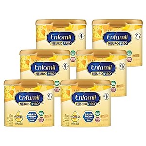 Enfamil NeuroPro Baby Formula, Milk-Based Infant Nutrition, MFGM* 5-Year Benefit, Expert-Recommended Brain-Building Omega-3 DHA, Exclusive HuMO6 Immune Blend, Non-GMO, 124.2 oz​