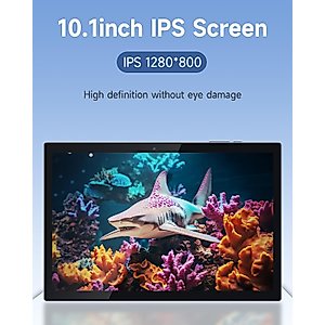 Tablet 64GB 10 Inch Tablet, Android Tablets, 6000mAh Battery Quad Core HD Touch Screen Tableta Computer, with WiFi BT Google Play Android Tabletas. Black.