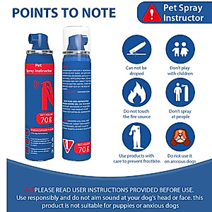 Gutes Leben Dog Instructor Spray, 70ml Spray Corrector Dog Trainer, Safe Humane & Effective Stop Barking, Jumping Up, Food Stealing, Dog Fights & Attacks, Help Stop Unnecessary Dog Behaviour (2 Pack)