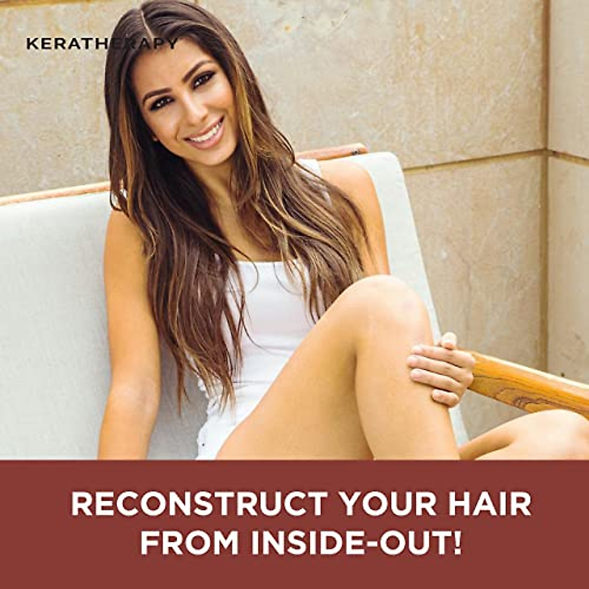 KERATHERAPY Keratin Infused KeratinFIXX Repair Conditioner, 33.8 fl. oz., 1000 ml - Repair Conditioner for Dry, Damaged or Frizzy Hair with Caviar Extract, Argan Oil & Kerabond to Repair Breakage