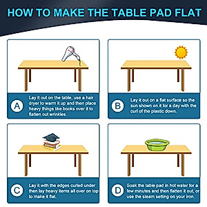 Bobetter Crystal Clear Vinyl Table Cover Protector Plastic Desk Pad Mat Waterproof Vinyl Table Top Protector Rectangle Table Pad Mat for Dining Coffee Patio Bar Beside Table 18x42" Floor Feeding Mat
